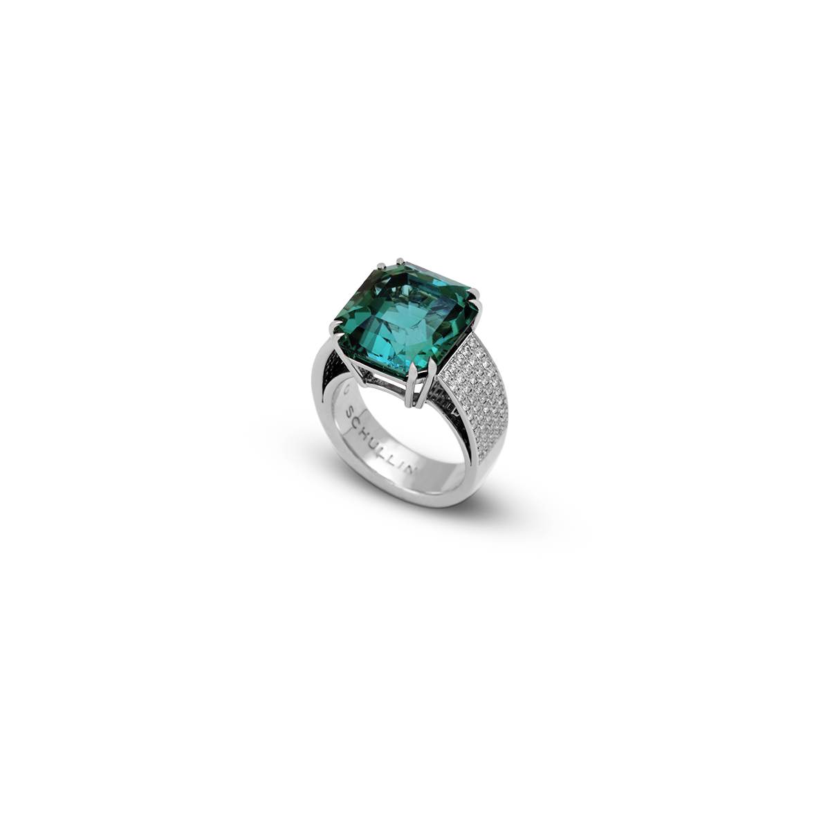 18k White Gold Rings Diamond and Tourmaline - Laguna - Schullin Wien