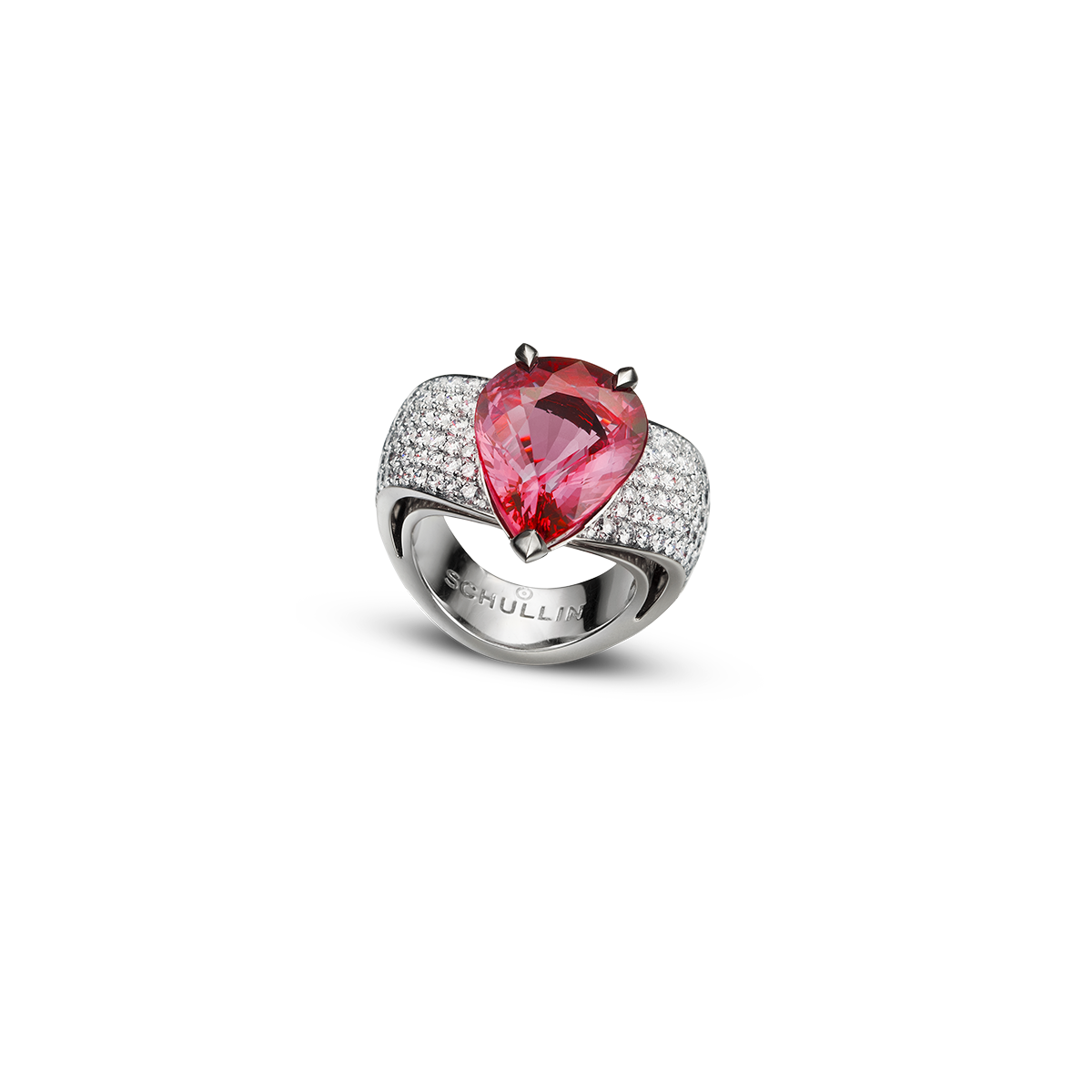 18k White Gold Rings Diamond and Sapphire - Kite rosa - Schullin Wien