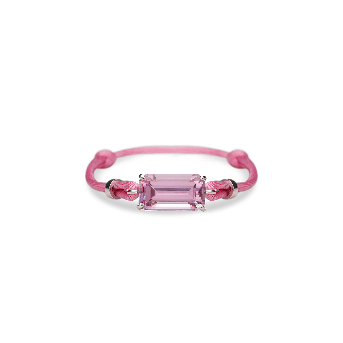 18k White Gold Bracelets Tourmaline - Le fil Rosa - Schullin Wien