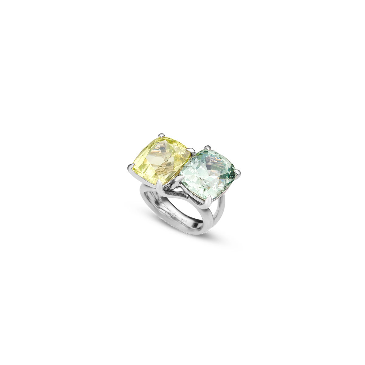 18k White Gold Rings Sapphire - Paso Doble - Schullin Wien