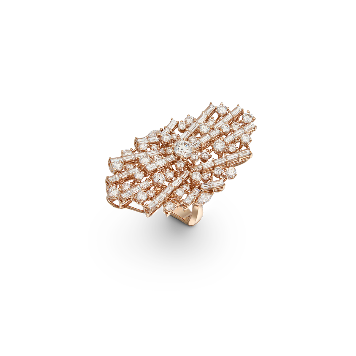 18k Rose Gold Rings Diamond - Vivienne - Schullin Wien