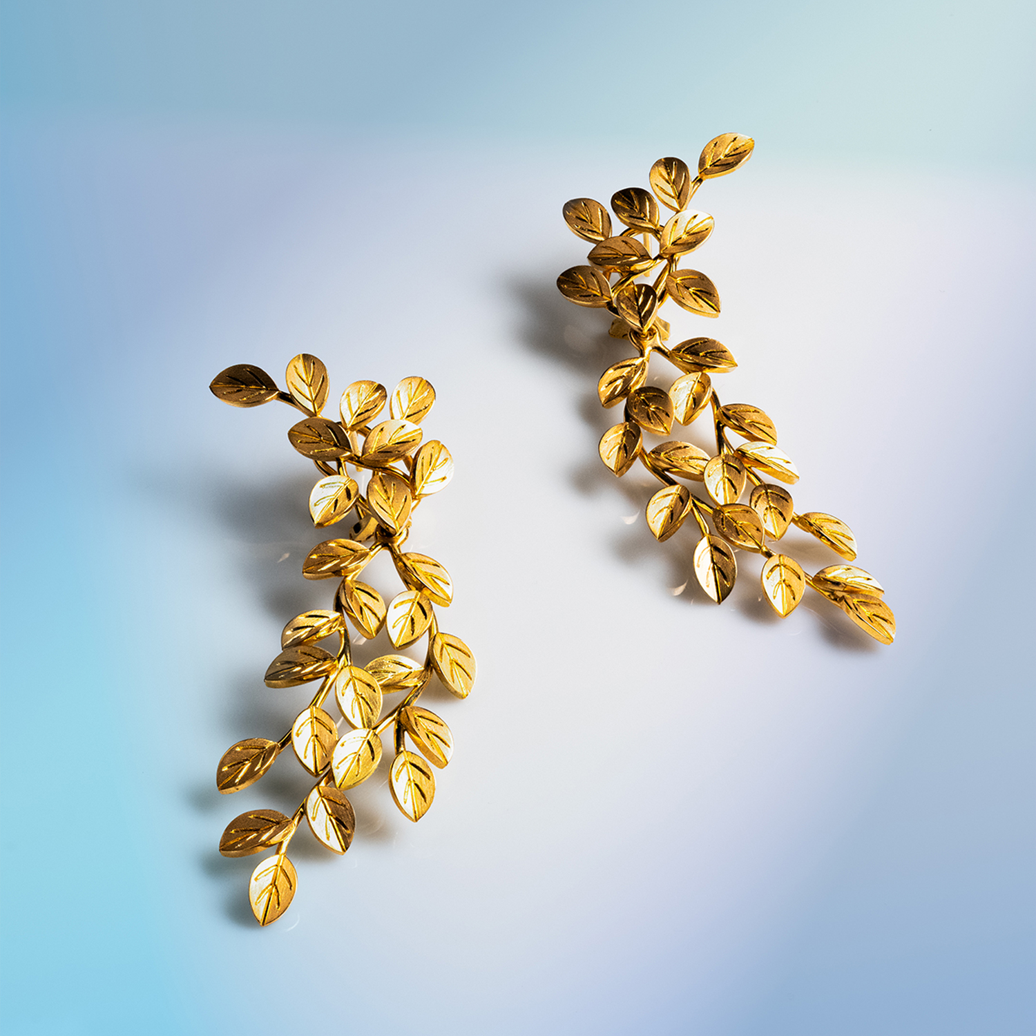 18k Yellow Gold Earrings None - Vine - Schullin Wien