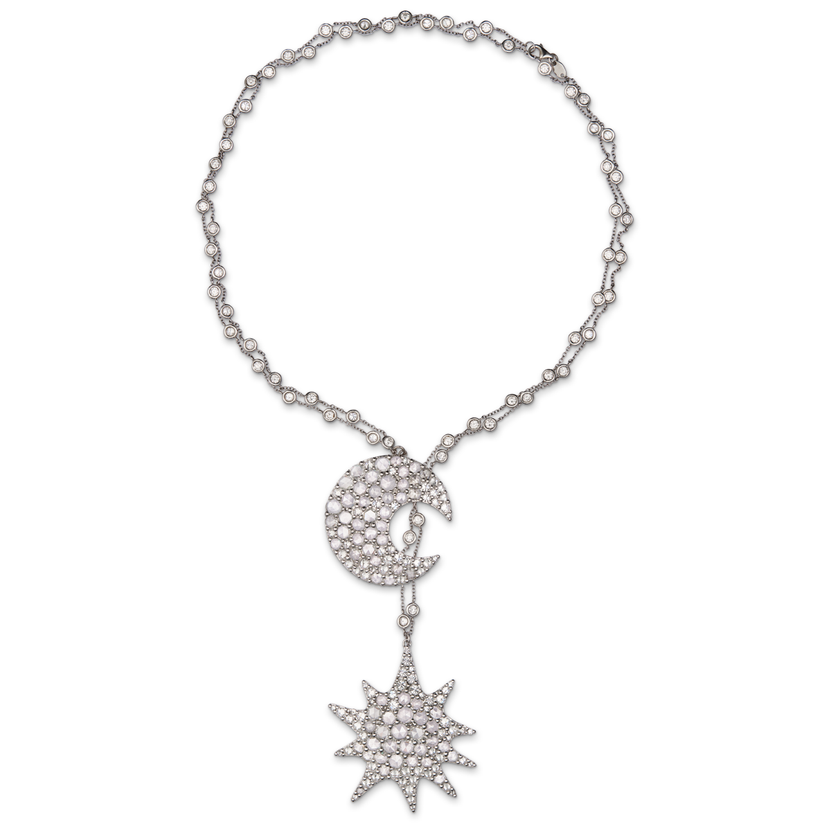 18k White Gold Necklaces & Pendants Diamond - Soluna - Schullin Wien